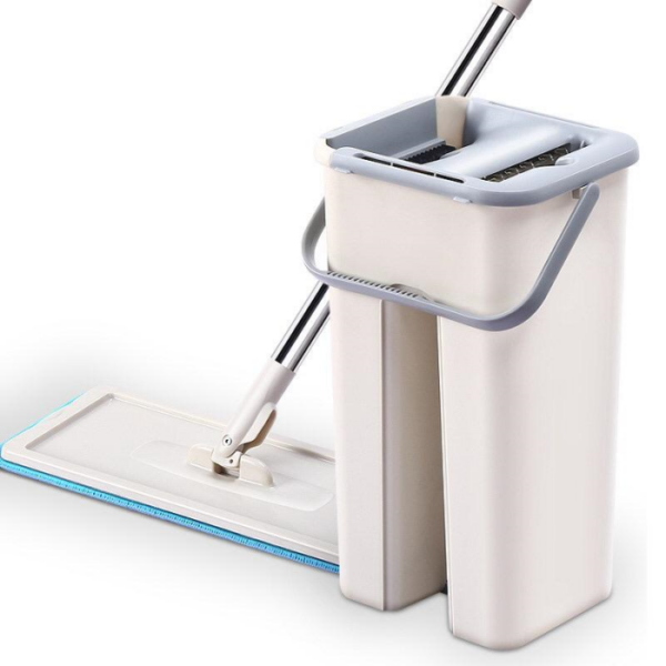 Scratch Mop With Bucket Set + 1 Extra Microfiber Mop Pad - San Seng Co ...