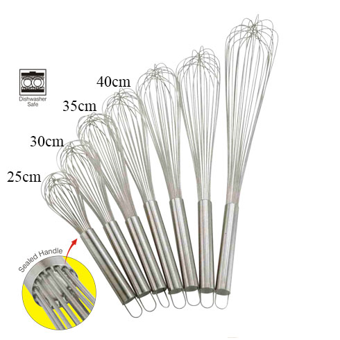 12-WIRE PIANO WHISK 30CM - San Seng Co Pte Ltd
